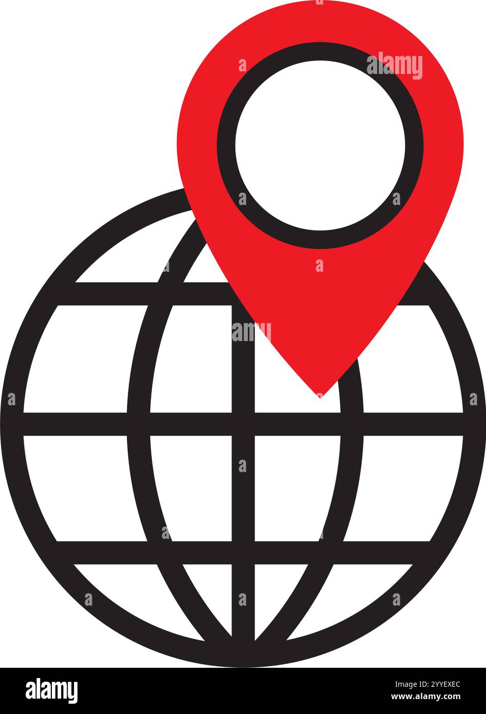 IP Adress Location Icon Vector Flat Illustration Stock Vector Image ...