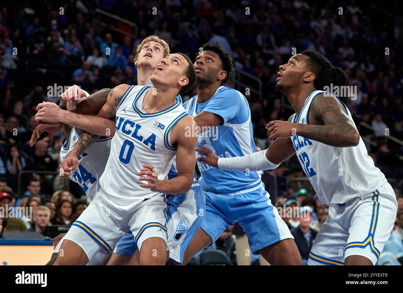 New York, United States. 21st Dec, 2024. UCLA Bruins forward William ...