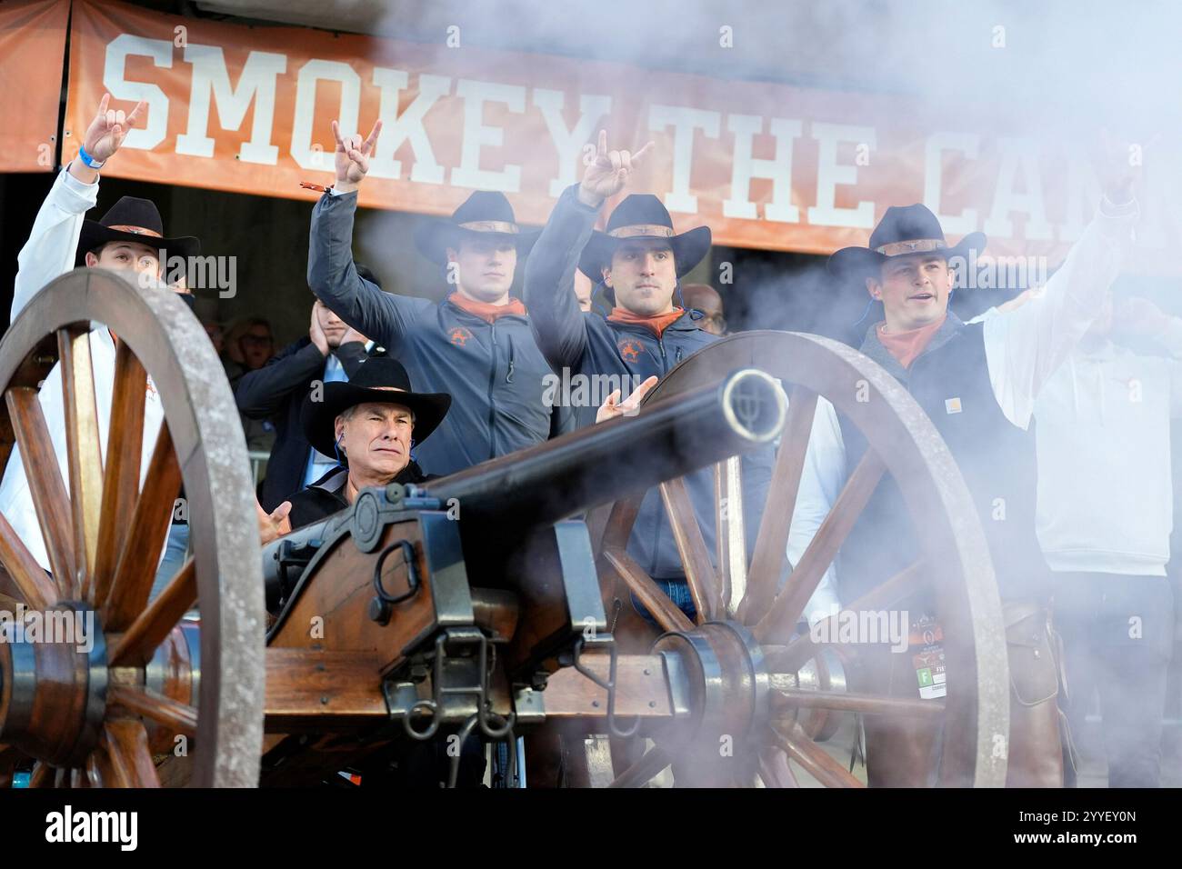 Austin, Texas. 21st Dec, 2024. Texas Governor Greg Abbott fires Smokey ...