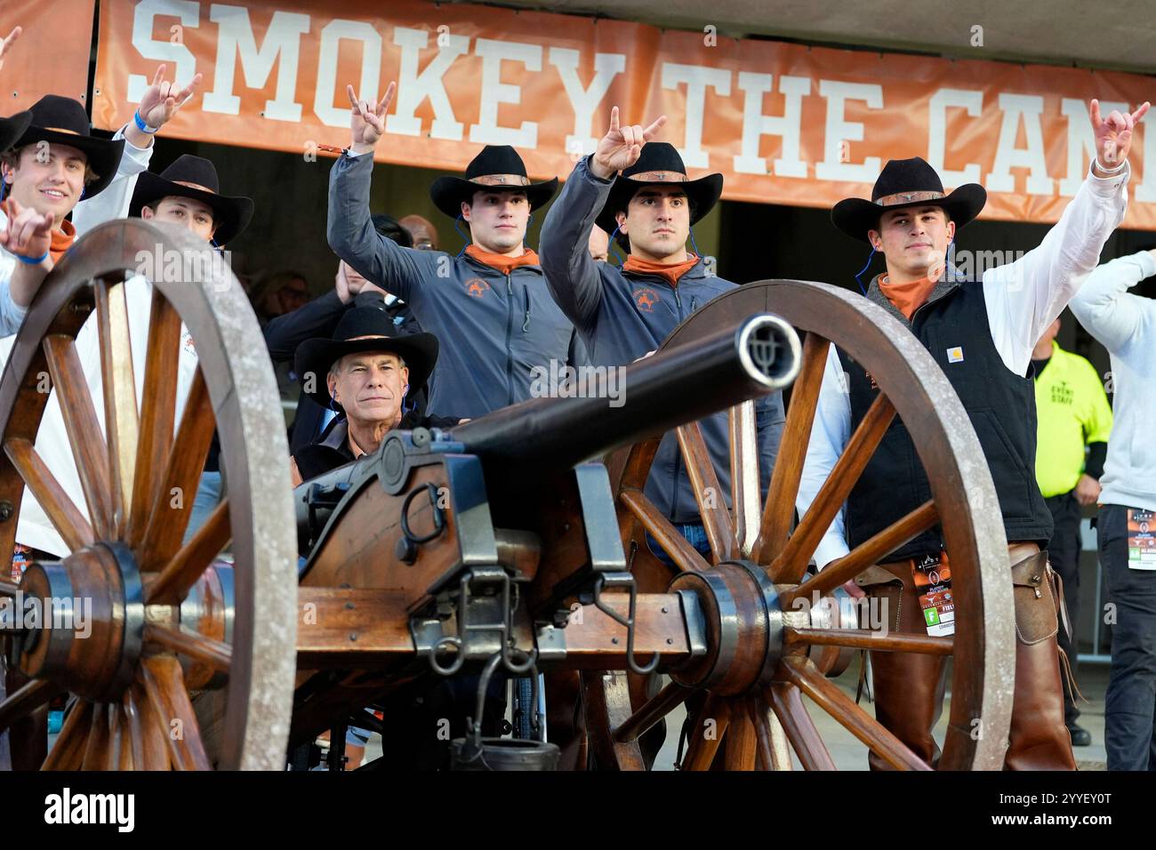 Austin, Texas. 21st Dec, 2024. Texas Governor Greg Abbott fires Smokey ...