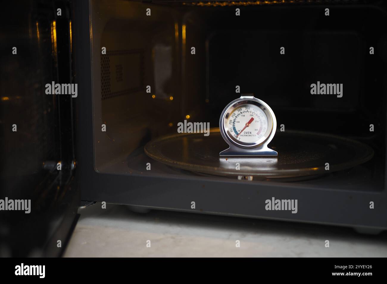 Microwave Temperature Gauge Located Inside the Microwave Oven Unit ...