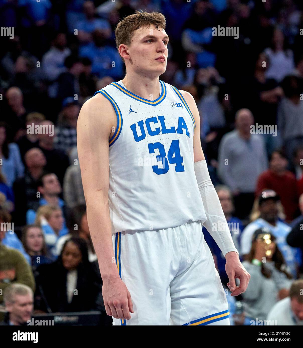 New York, United States. 21st Dec, 2024. UCLA Bruins forward Tyler ...