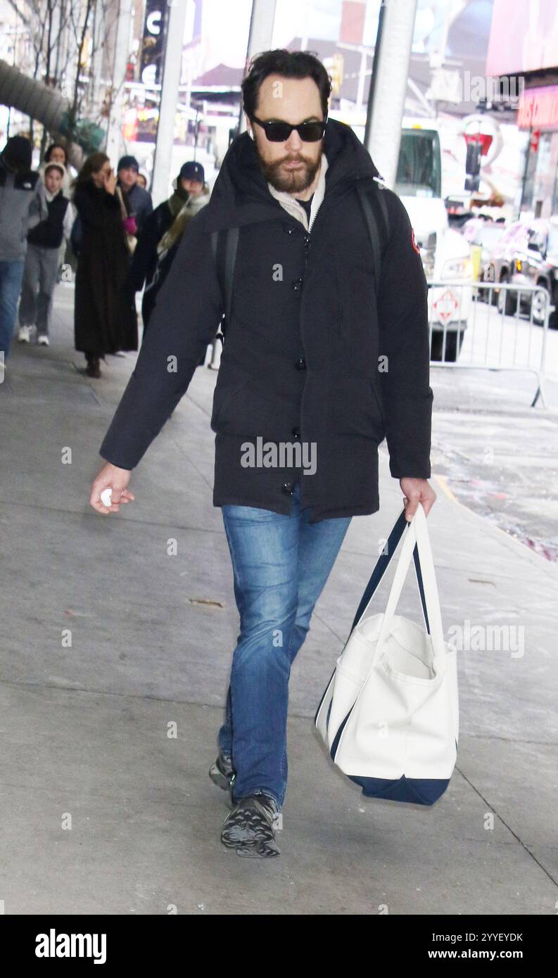 New York, NY, USA. 21st Dec, 2024. Jim Parsons seen in New York City on ...