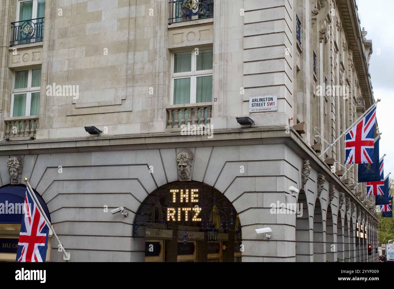 The Ritz London, Arlington Street sign, St. James's, City of ...