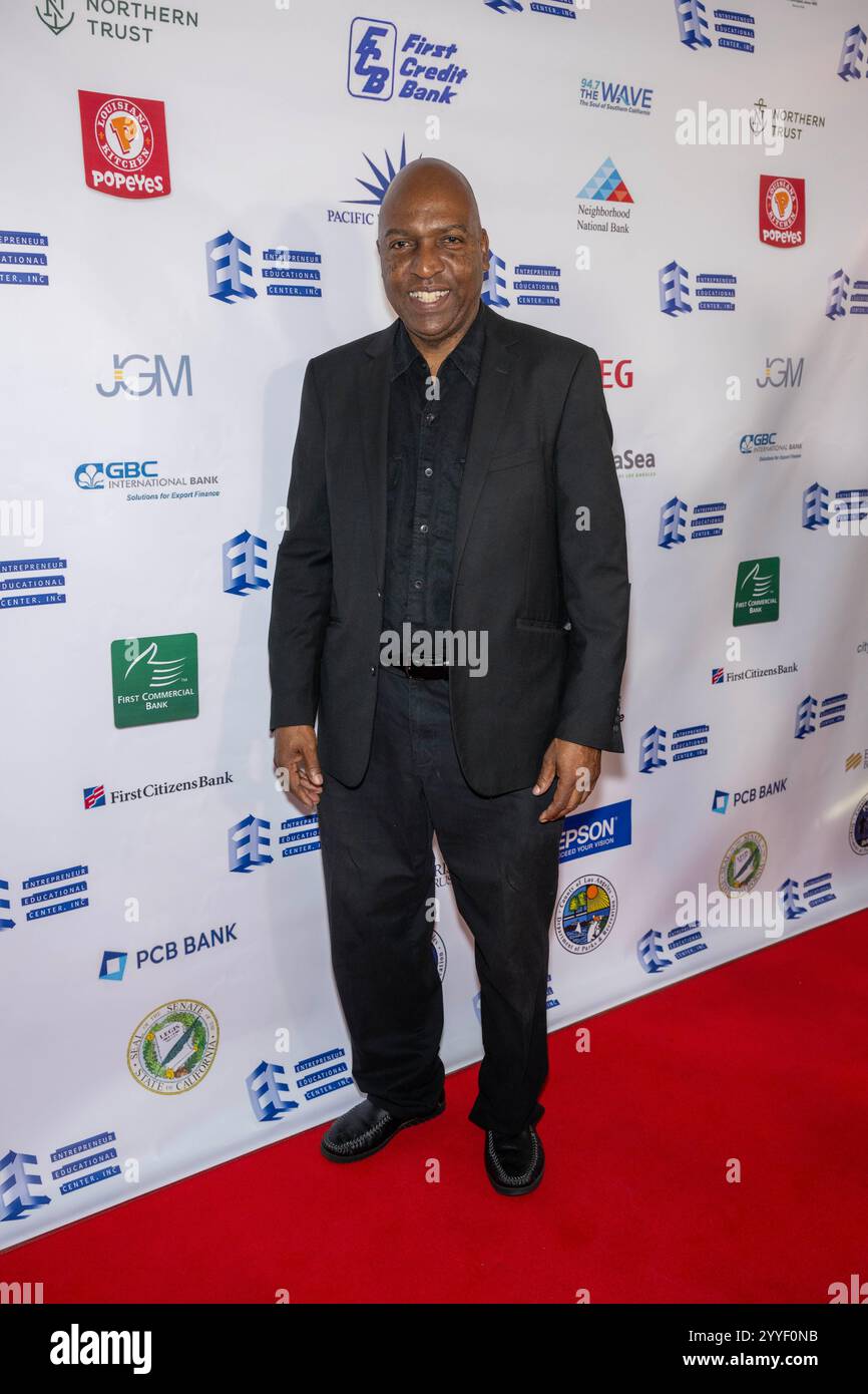 Los Angeles, USA. 21st Dec, 2024. EECI VP of Operations Del Atkins attends Entrepreneur ...