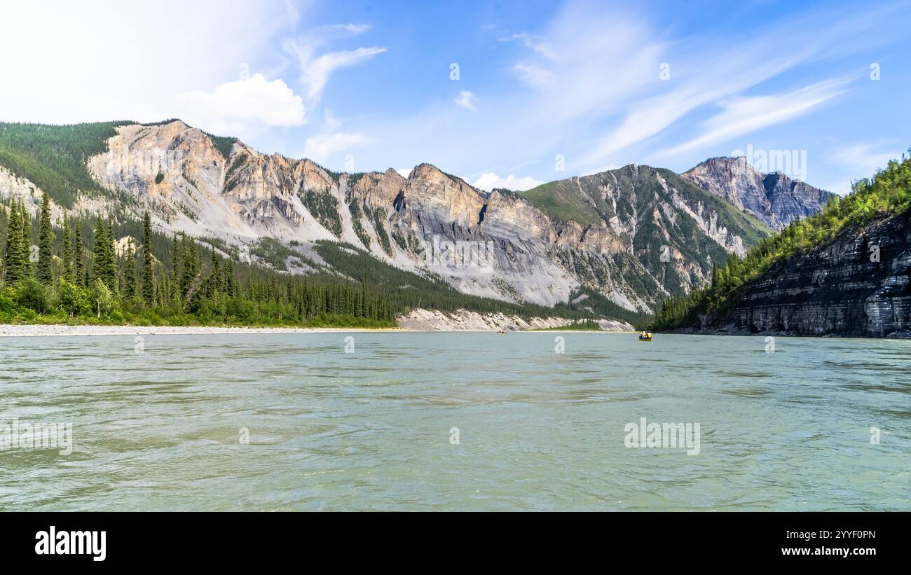 Downstream view South Nahanni River - Nahanni National Park Reserve ...