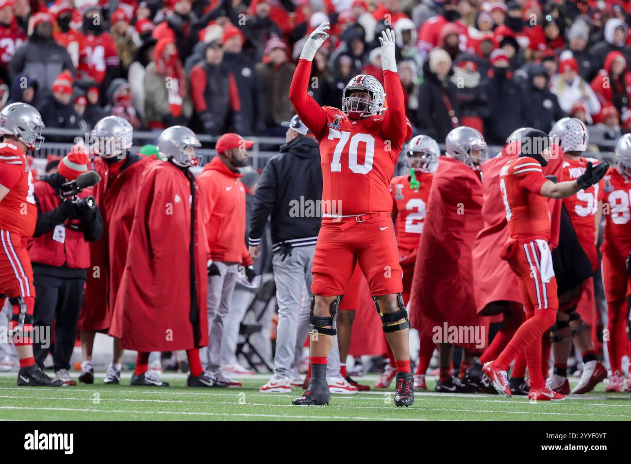 Columbus, Ohio, USA. 21st Sep, 2024. Ohio State Buckeyes offensive ...