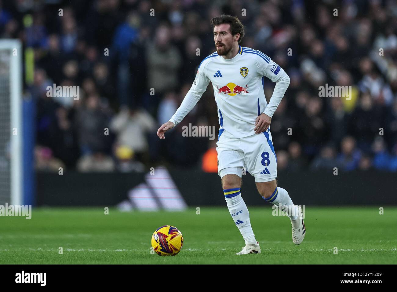 Leeds, UK. 21st Dec, 2024. Joe Rothwell of Leeds United with the ball ...