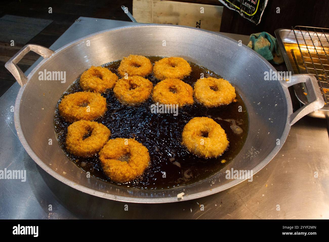 Crispy Thai Deep Fried Prawn Cake or Tod Mun Kung Shrimp fritter for ...
