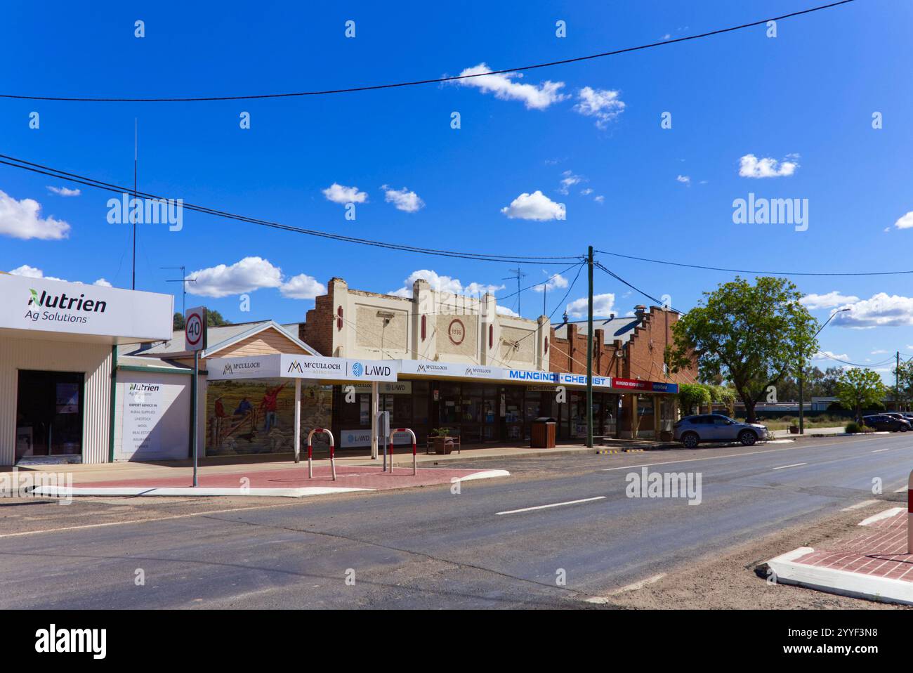 Mungindi New South Wales/ Queensland Border town Australia Stock Photo ...