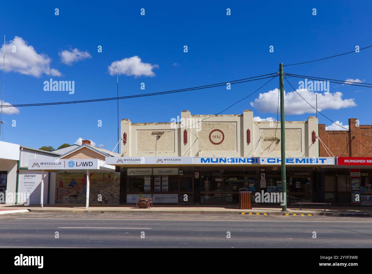 Mungindi New South Wales/ Queensland Border town Australia Stock Photo ...