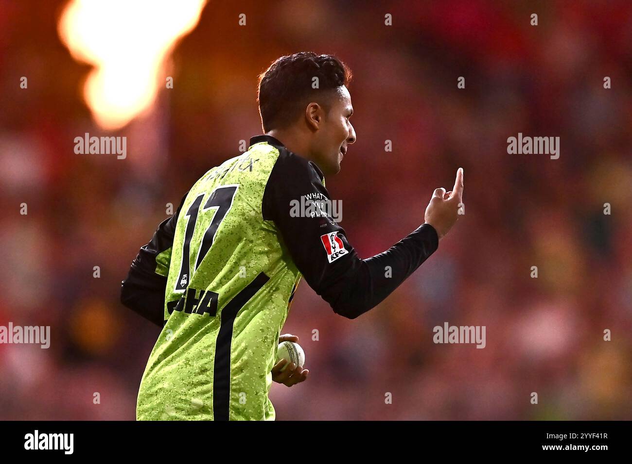 Sydney, Australia. 21st Dec, 2024. Tanveer Sangha of Sydney Thunder ...