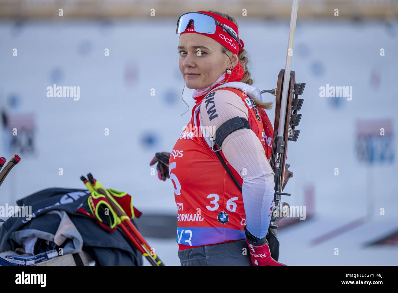 MEIER Lea , Women 10 Km Pursuit during the BMW IBU World Cup Annecy Le ...