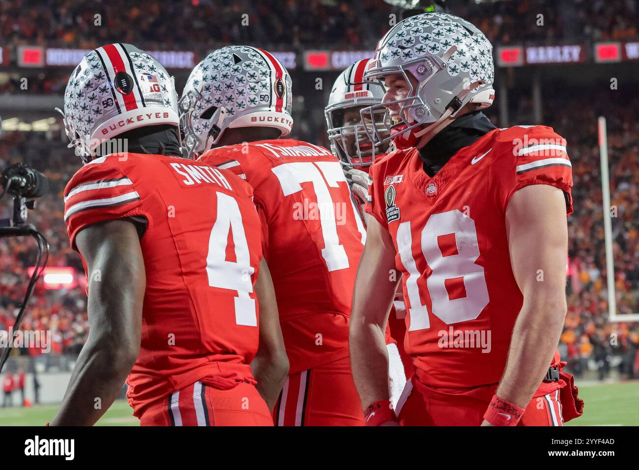 Columbus, Ohio, USA. 21st Dec, 2024. Ohio State Buckeyes quarterback ...