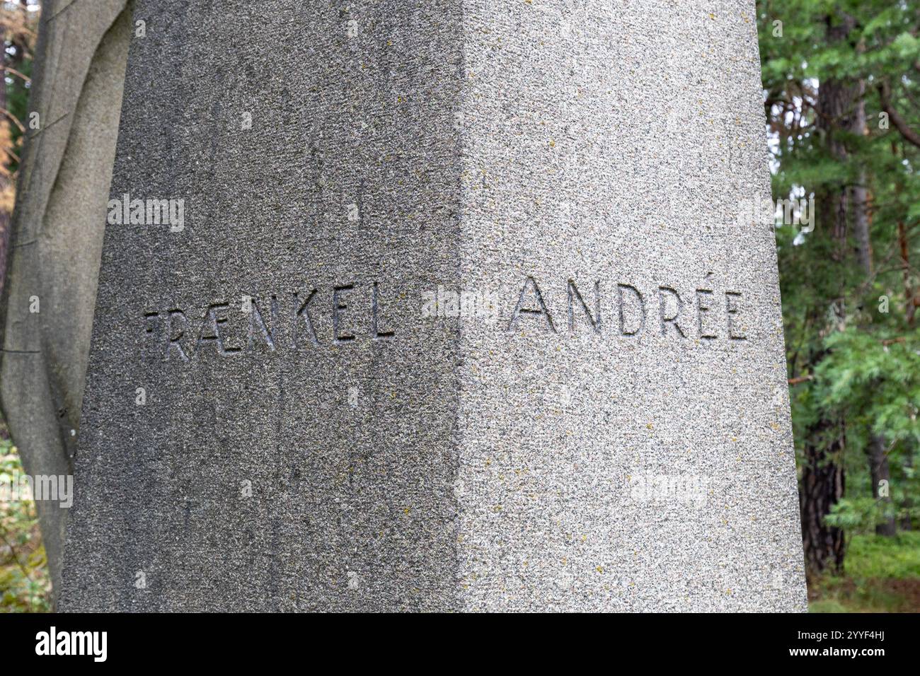 Stockholm, Sweden - July 16 2024: Andree balloon expedition monument ...