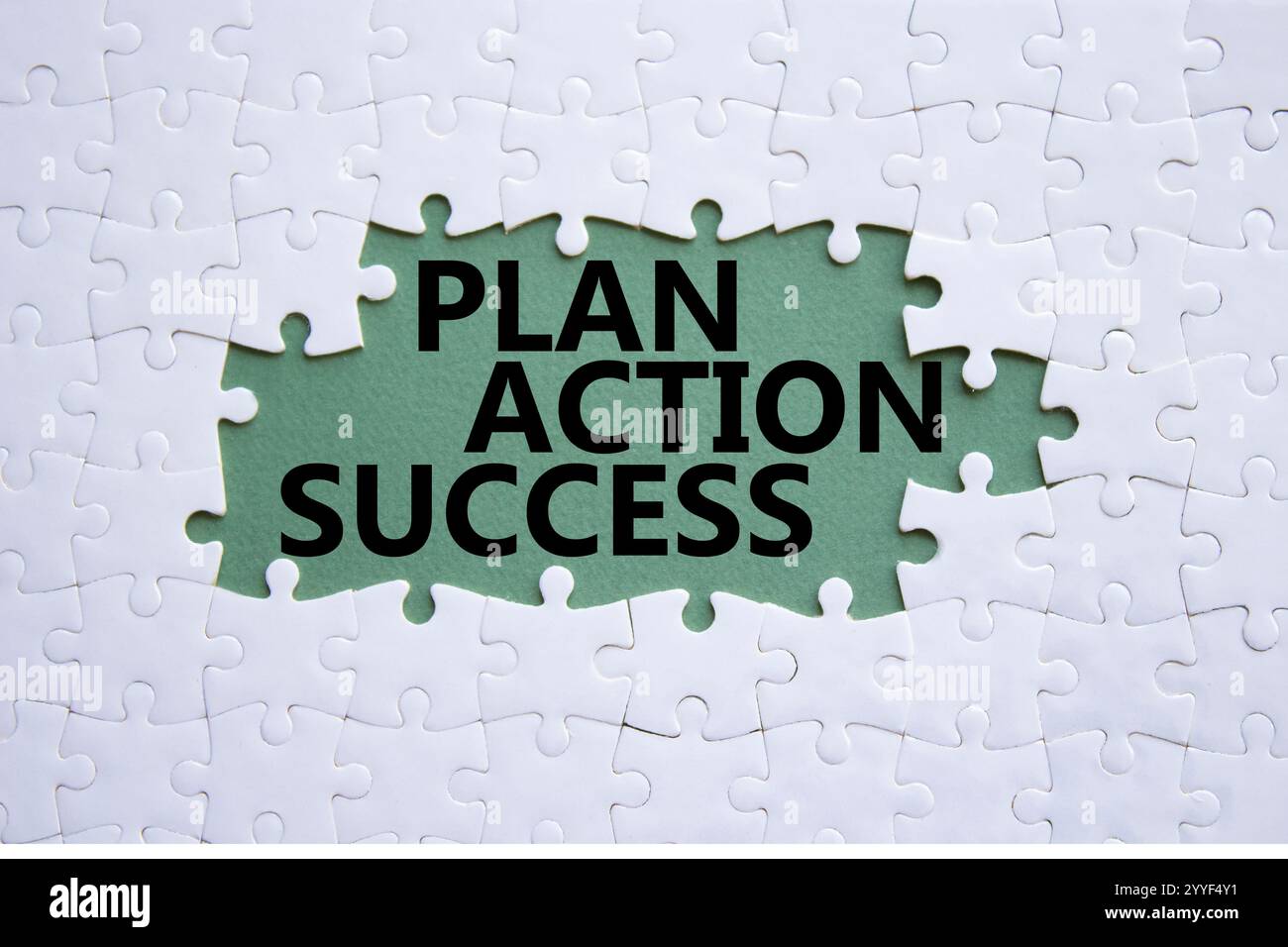 Plan Action Success symbol. Concept words Plan Action Success on white ...