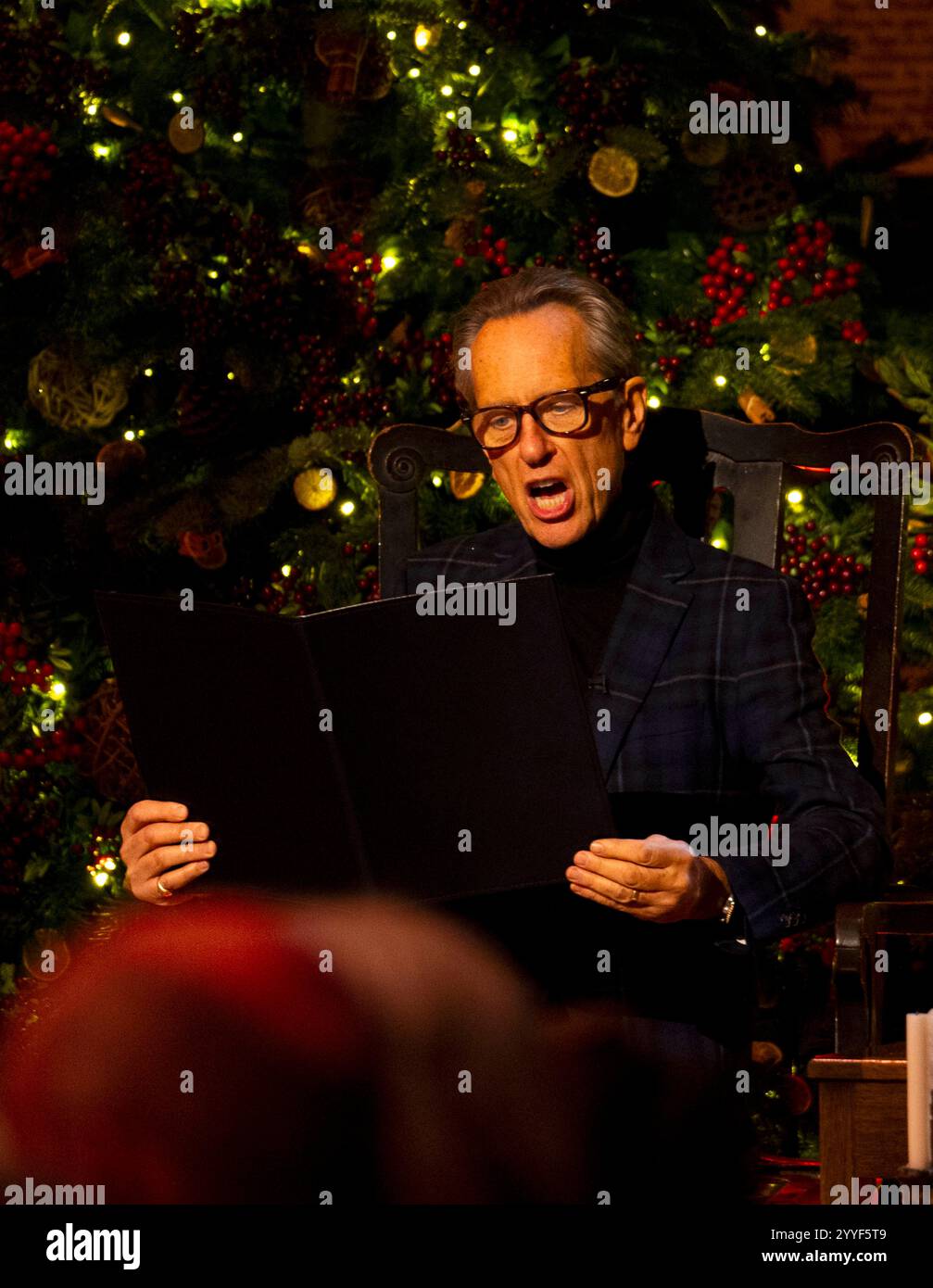 Richard E Grant gives a reading in the nave during the Together At ...