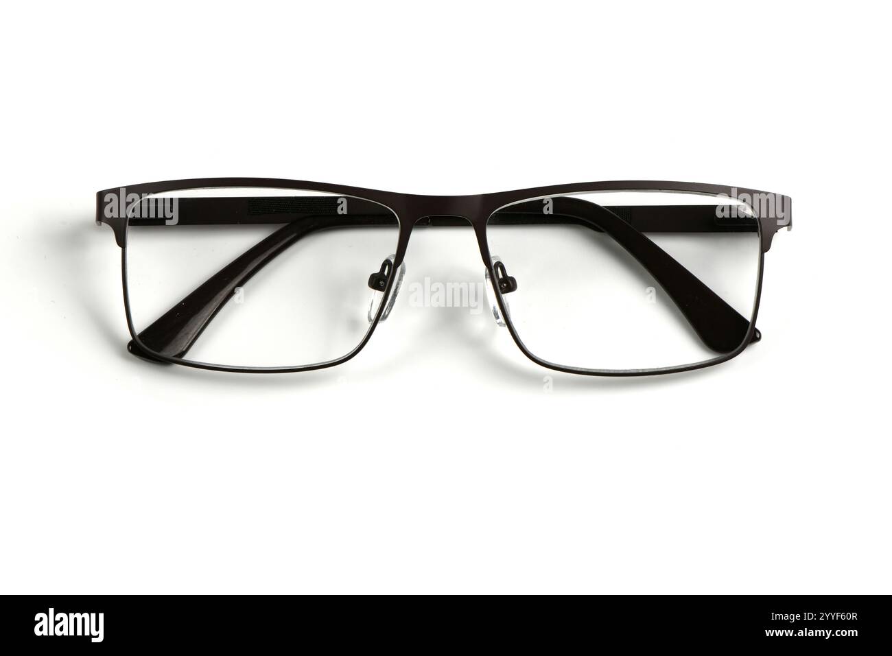 Reading glasses isolated on white background. Fashion spectacles for ...