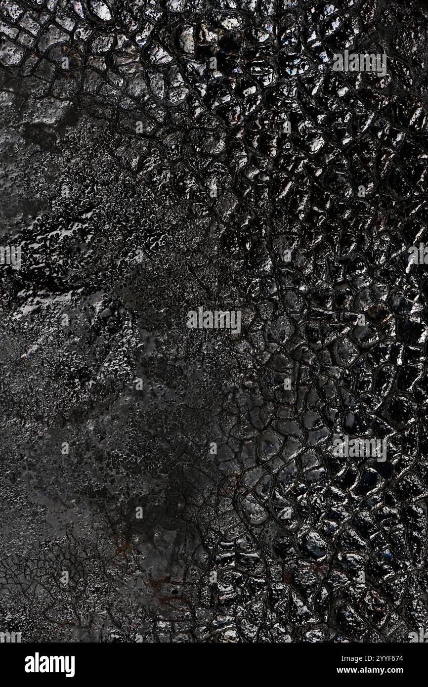 Texture of burnt organic matter. Carbon texture background of black ...