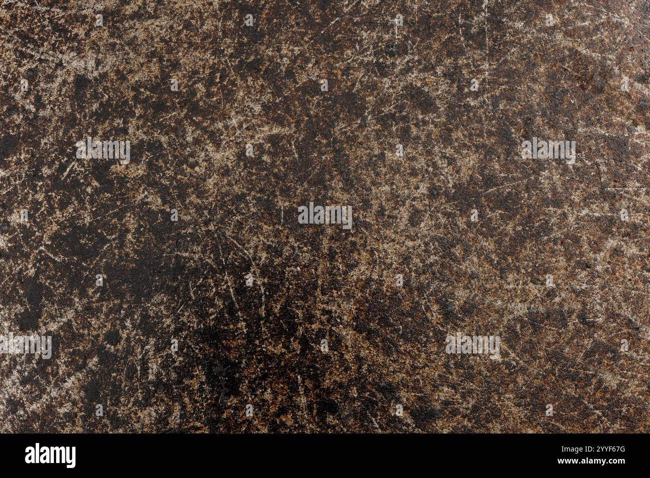 Frying pan texture. The surface of old cooking pan, closeup. Background ...