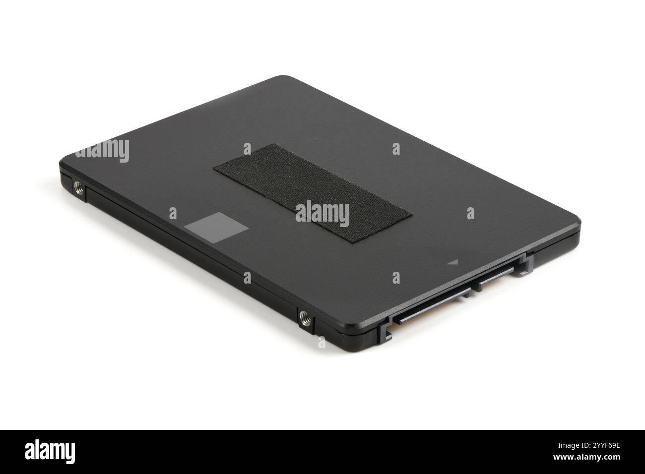 Solid state drive (SSD) isolated on white background. The SATA SSD ...