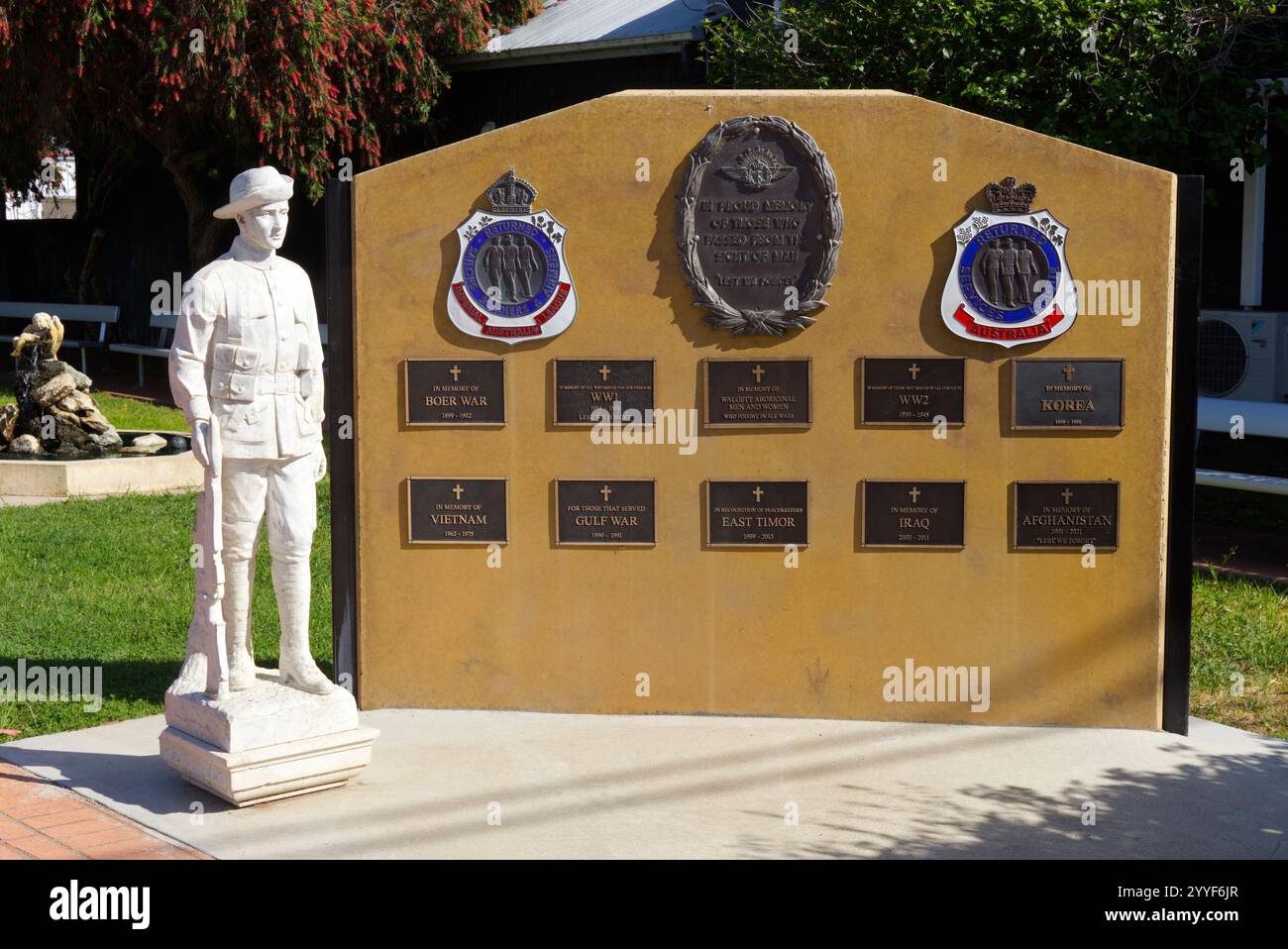 The original "Man on the Monument" statue which was damaged in a truck ...