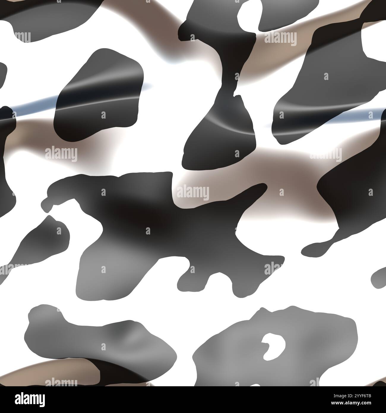 Seamless pattern black cow hair texture. Decorative background for ...