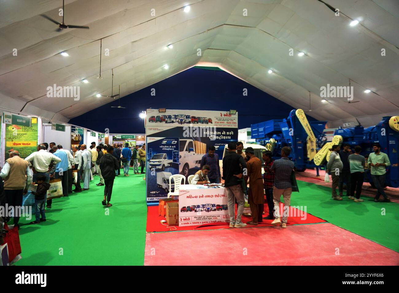 Rajkot, Gujarat, India. 21th December, 2024. Day 2 of Agri World Expo ...