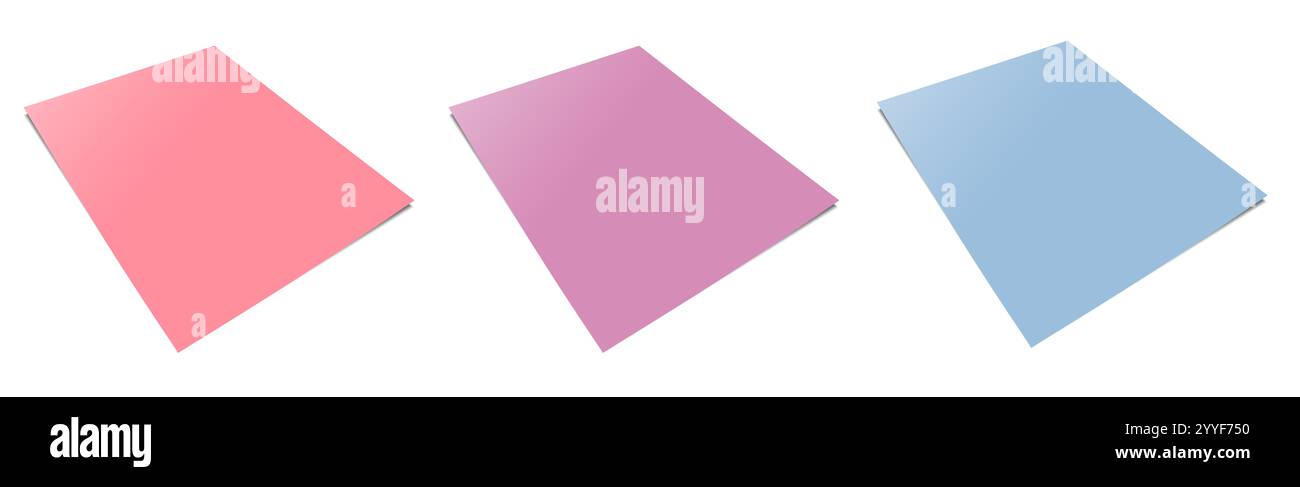 Three Reports blank template for presentation layouts and design. 3D ...