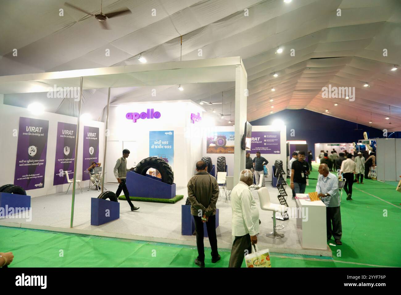 Rajkot, Gujarat, India. 21th December, 2024. Day 2 of Agri World Expo ...