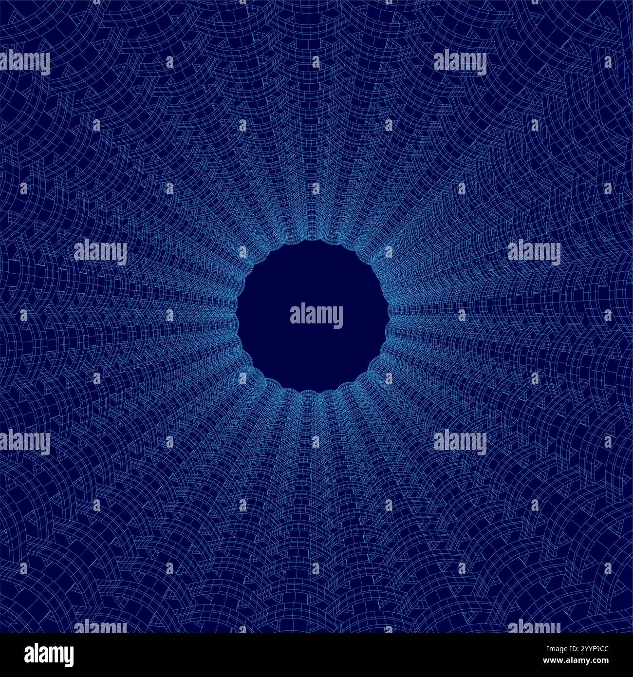 Abstract Digital Tech Sci Fi Tunnel Speed Movement Loading Concept