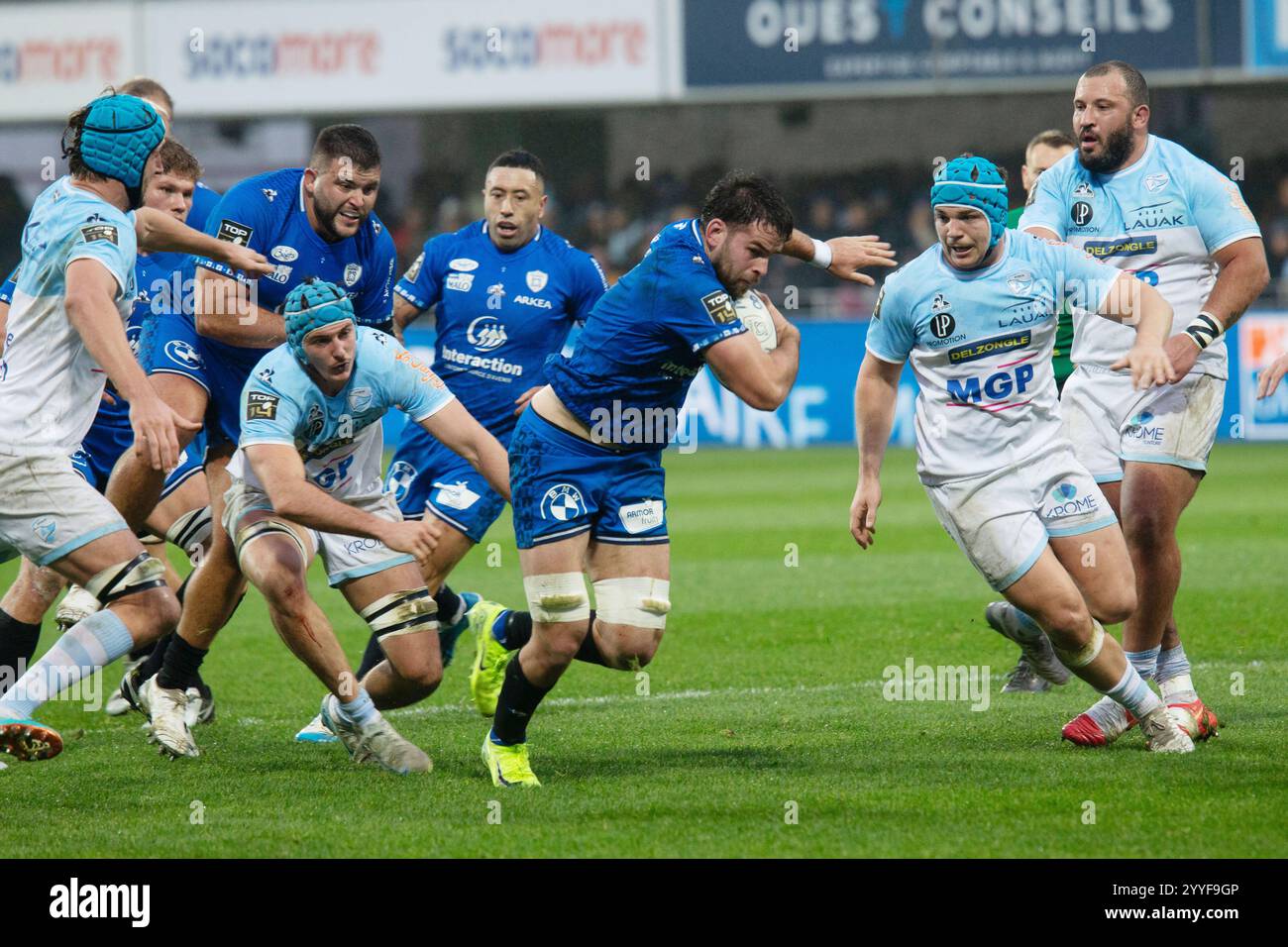 Vannes, France. 21st Dec, 2024. Simon Augry of Vannes during the French ...