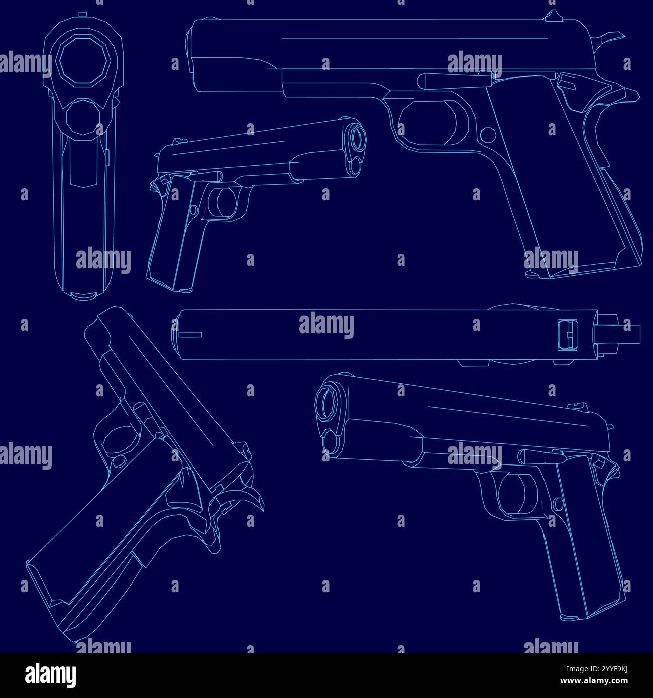 Vector De Colt 1911 Templates Weapons Colt