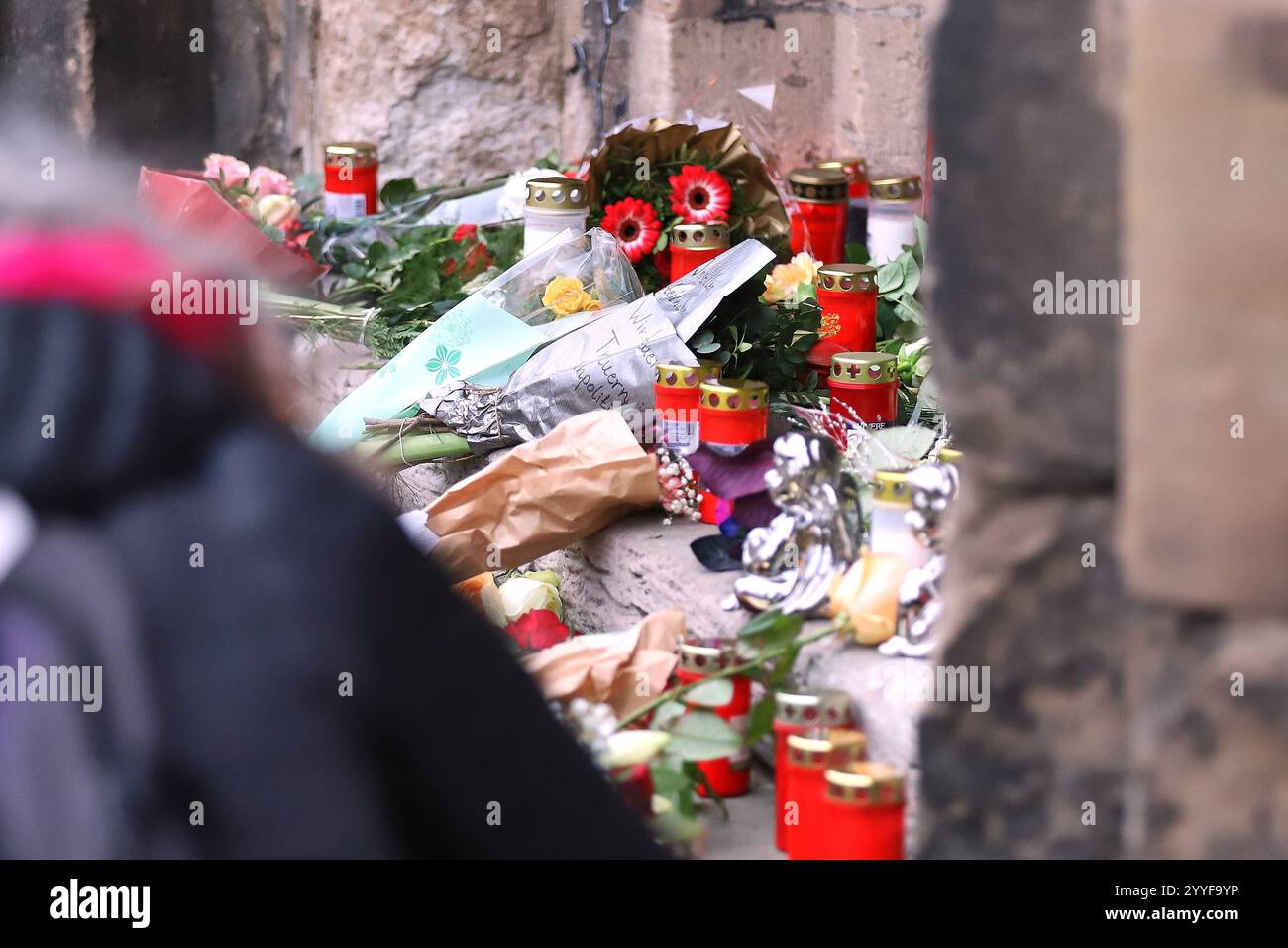 Magdeburg, Sachsen-Anhalt, Deutschland, 21.12.2024: Alter Markt: Anschlag auf Magdeburger ...