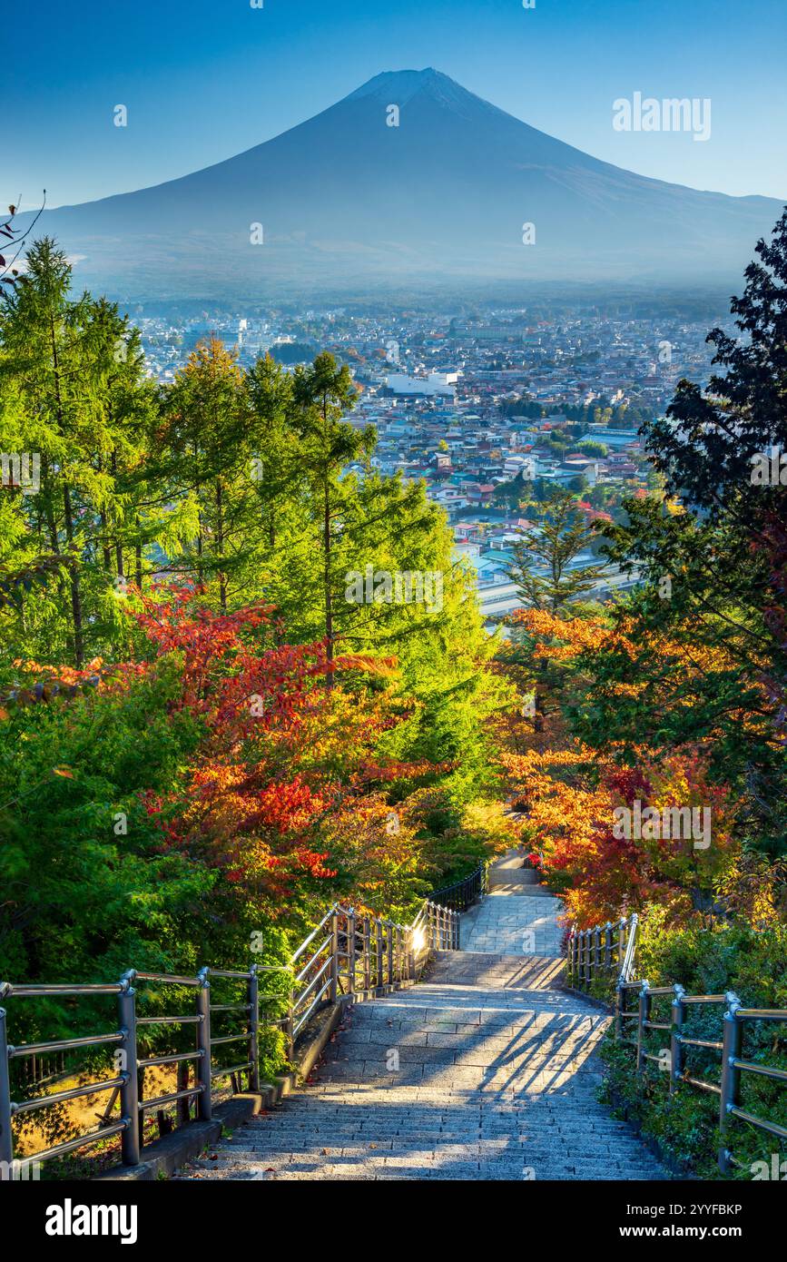 Stairway to Mt. Fuji Fujiyoshida, Japan Stock Photo - Alamy