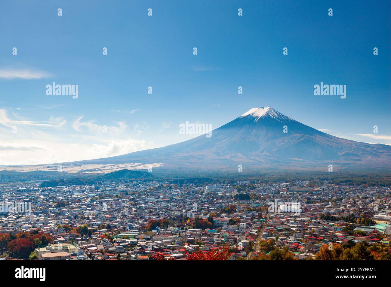 Aerial view of mt.Fuji, Fujiyoshida, Japan Stock Photo - Alamy