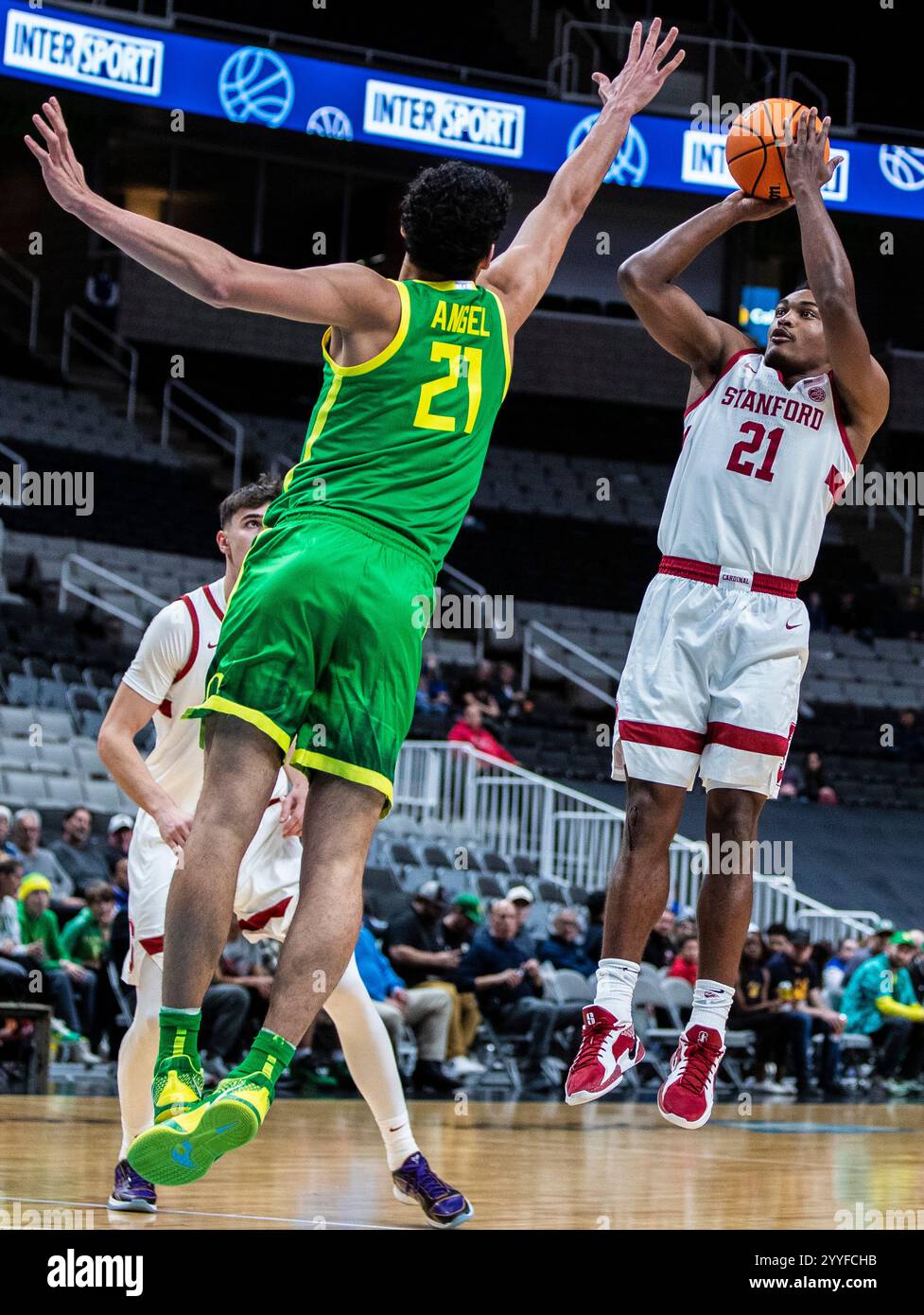 December 21 2024 San Jose, CA U.S.A. Stanford guard Jaylen Blakes (21 ...