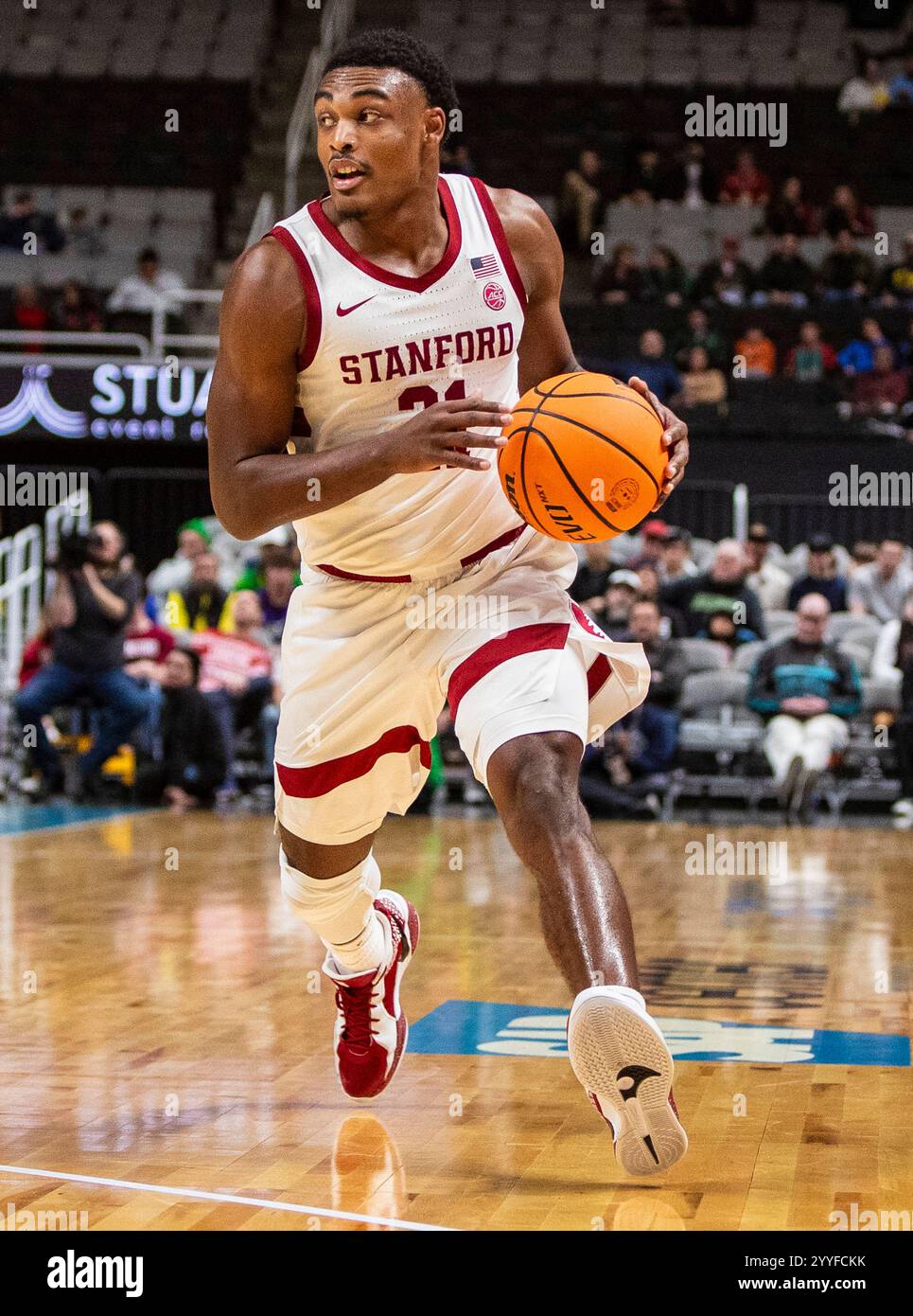 December 21 2024 San Jose, CA U.S.A. Stanford guard Jaylen Blakes (21 ...