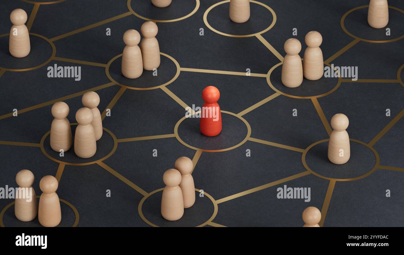 3D illustration of green pawns choosing the best way forward instead of ...