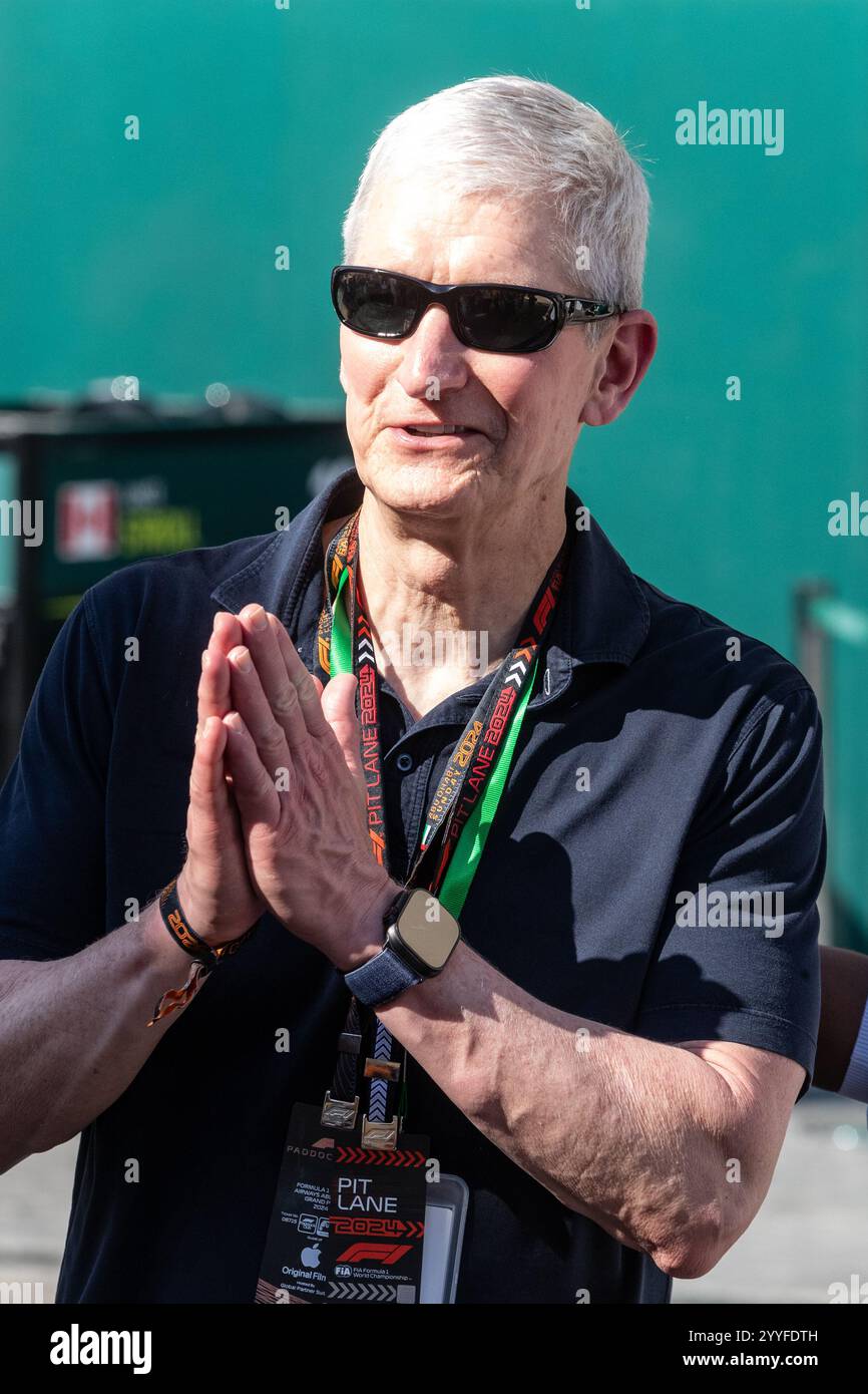 Yas Island, Abu Dhabi. 6-8 December 2024. F1 Abu Dhabi Grand Prix. Tim ...