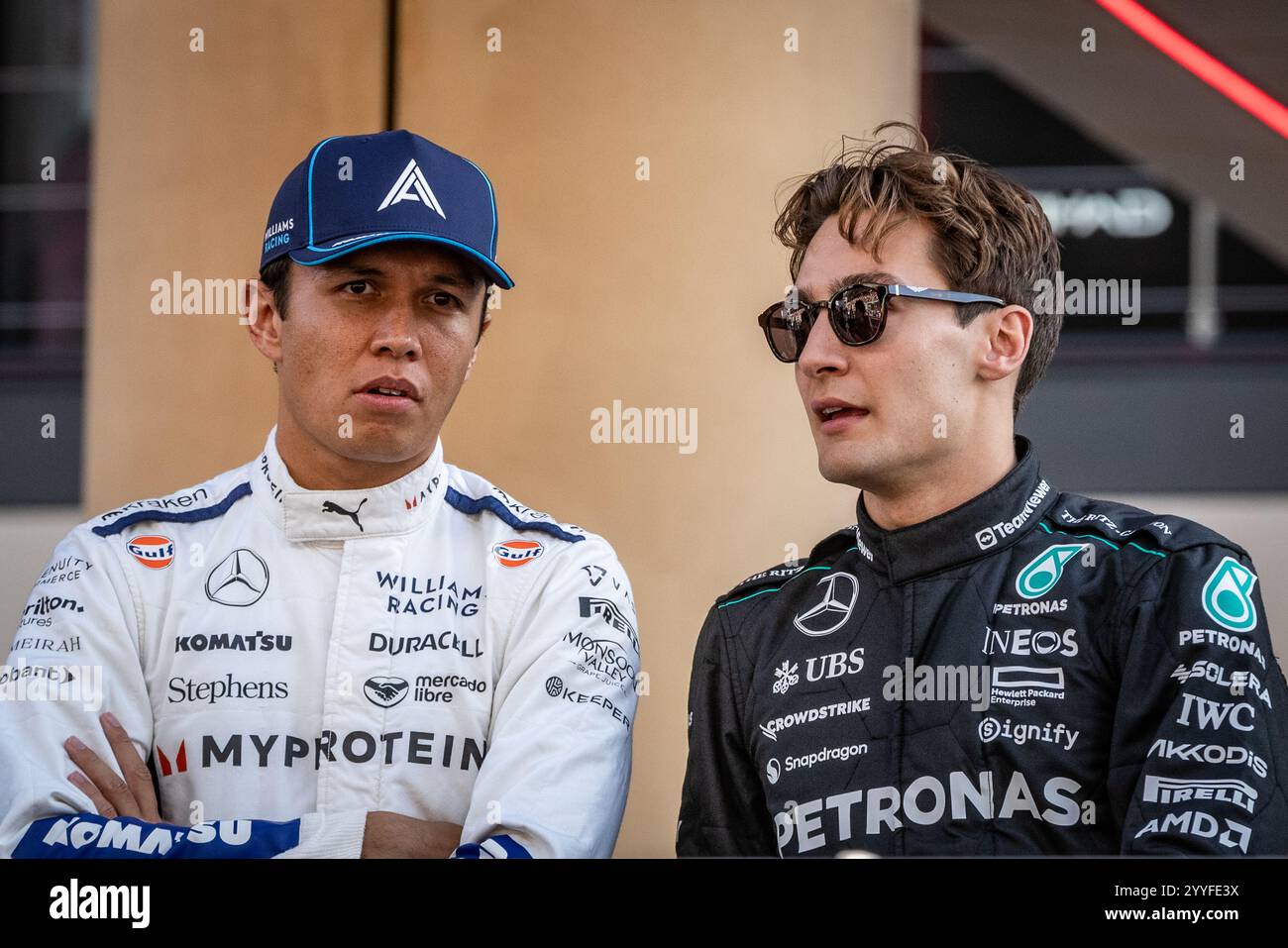 Yas Island, Abu Dhabi. 6-8 December 2024. F1 Abu Dhabi Grand Prix. Alex ...