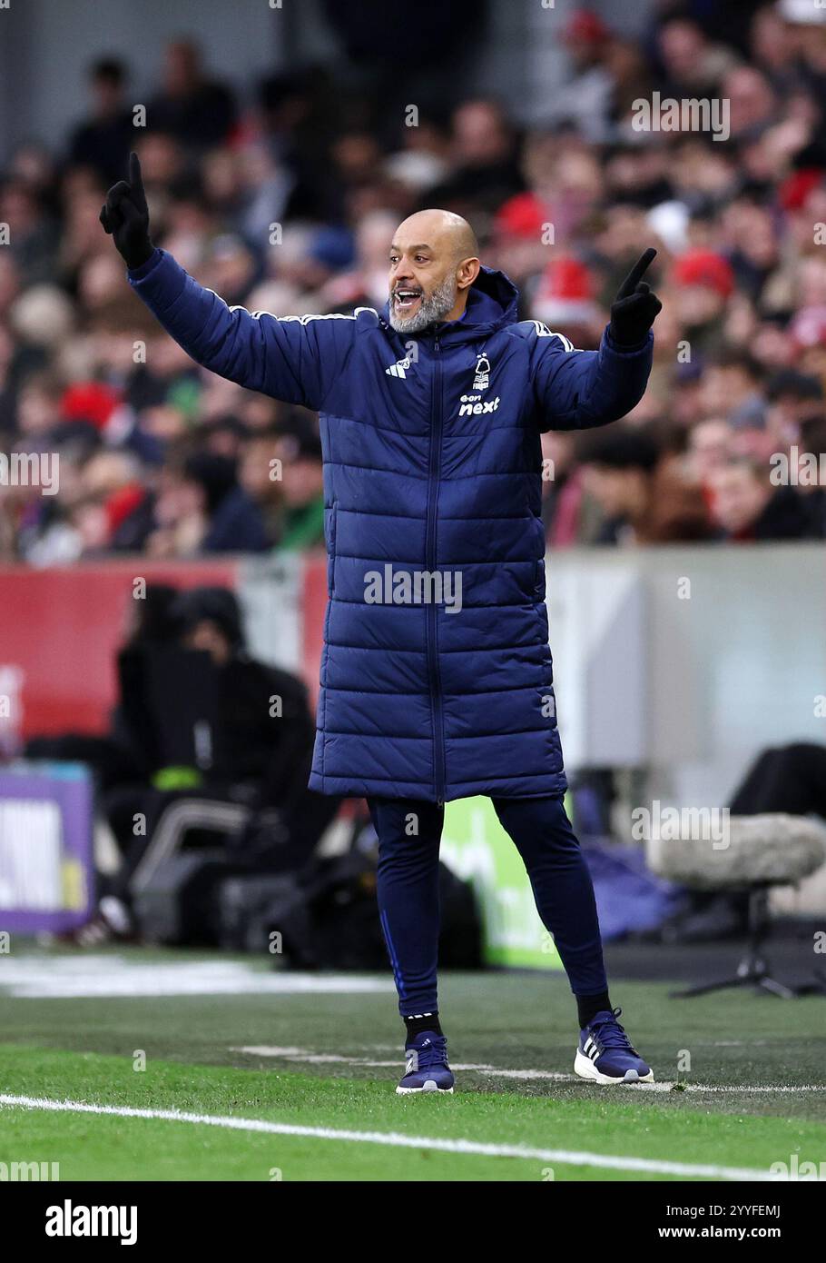 London, UK. 21st Dec, 2024. Nottingham Forest's head coach Nuno ...