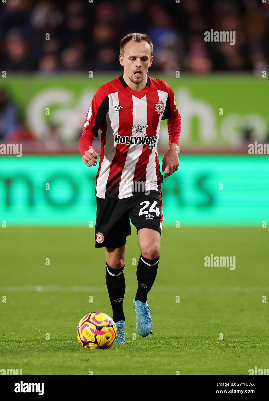 London, England, 21st December 2024. Brentford's Mikkel Damsgaard ...