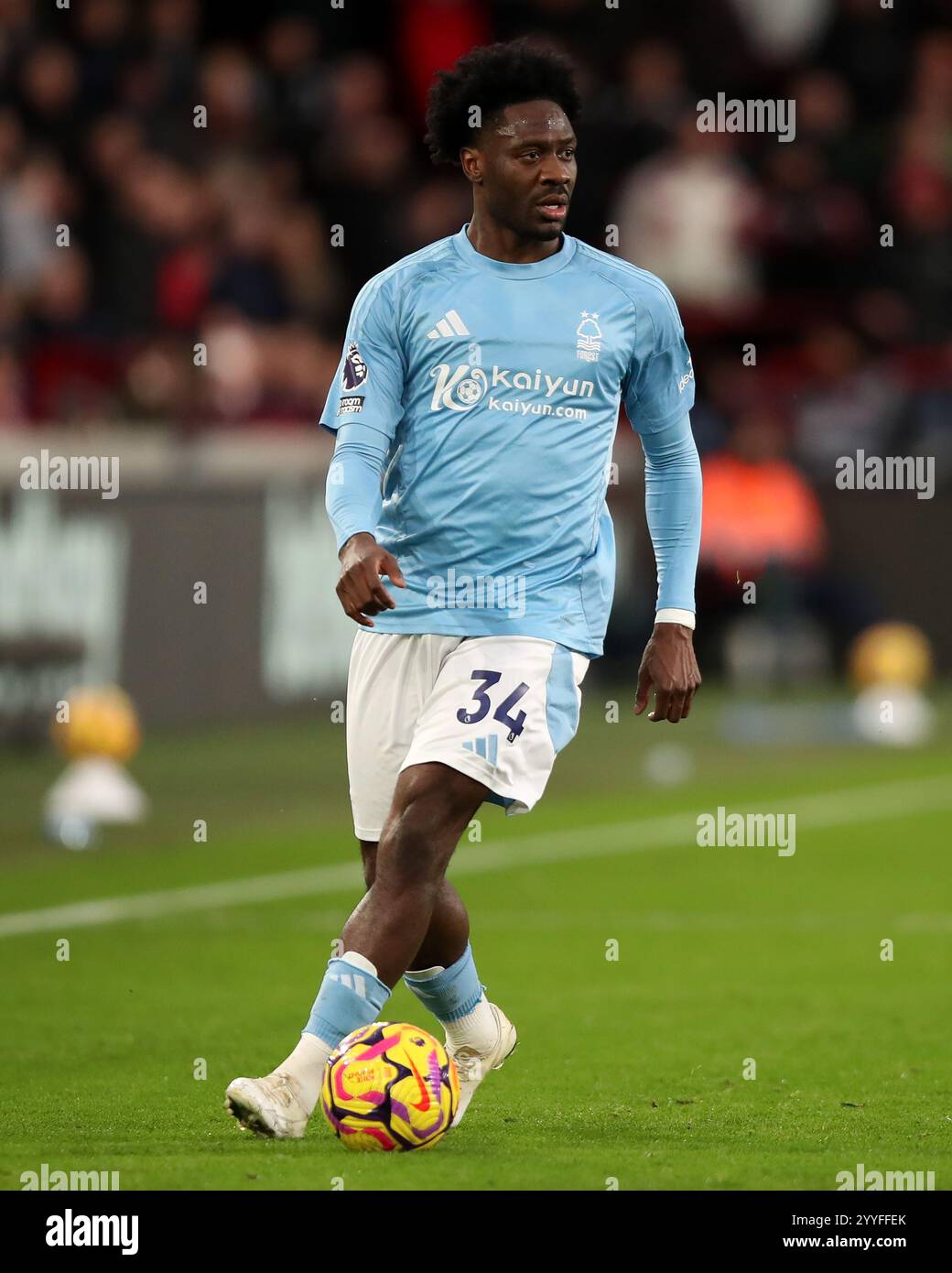 Nottingham Forest's Ola Aina in action during the Premier League match ...