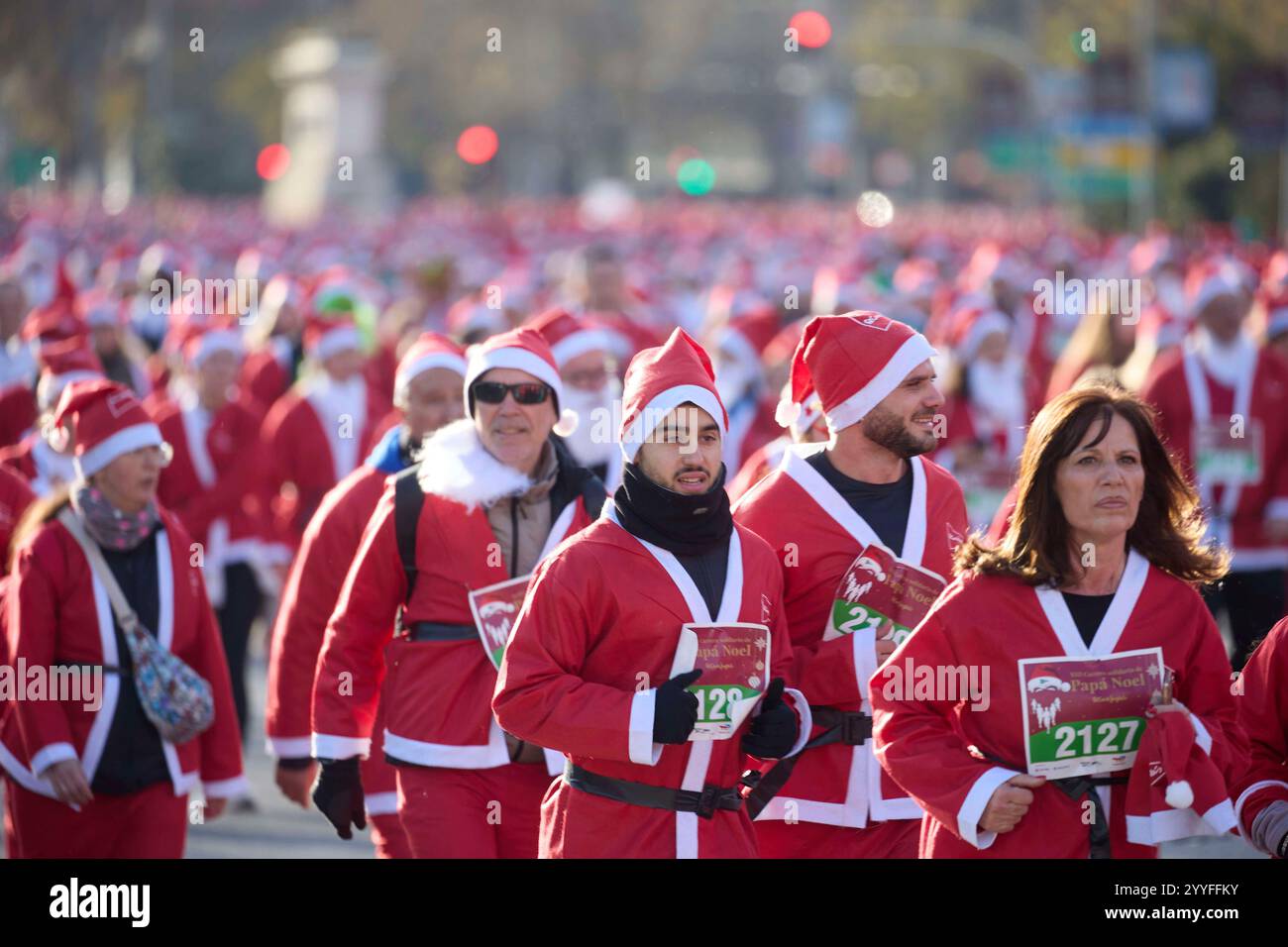 Several people during the XIII Santa Claus Race, on December 22, 2024 ...