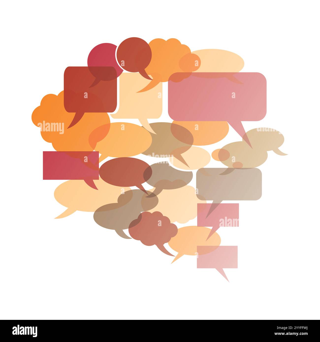 Big Round Speech Bubble Made From Lots oif Small Bubbles - Template ...