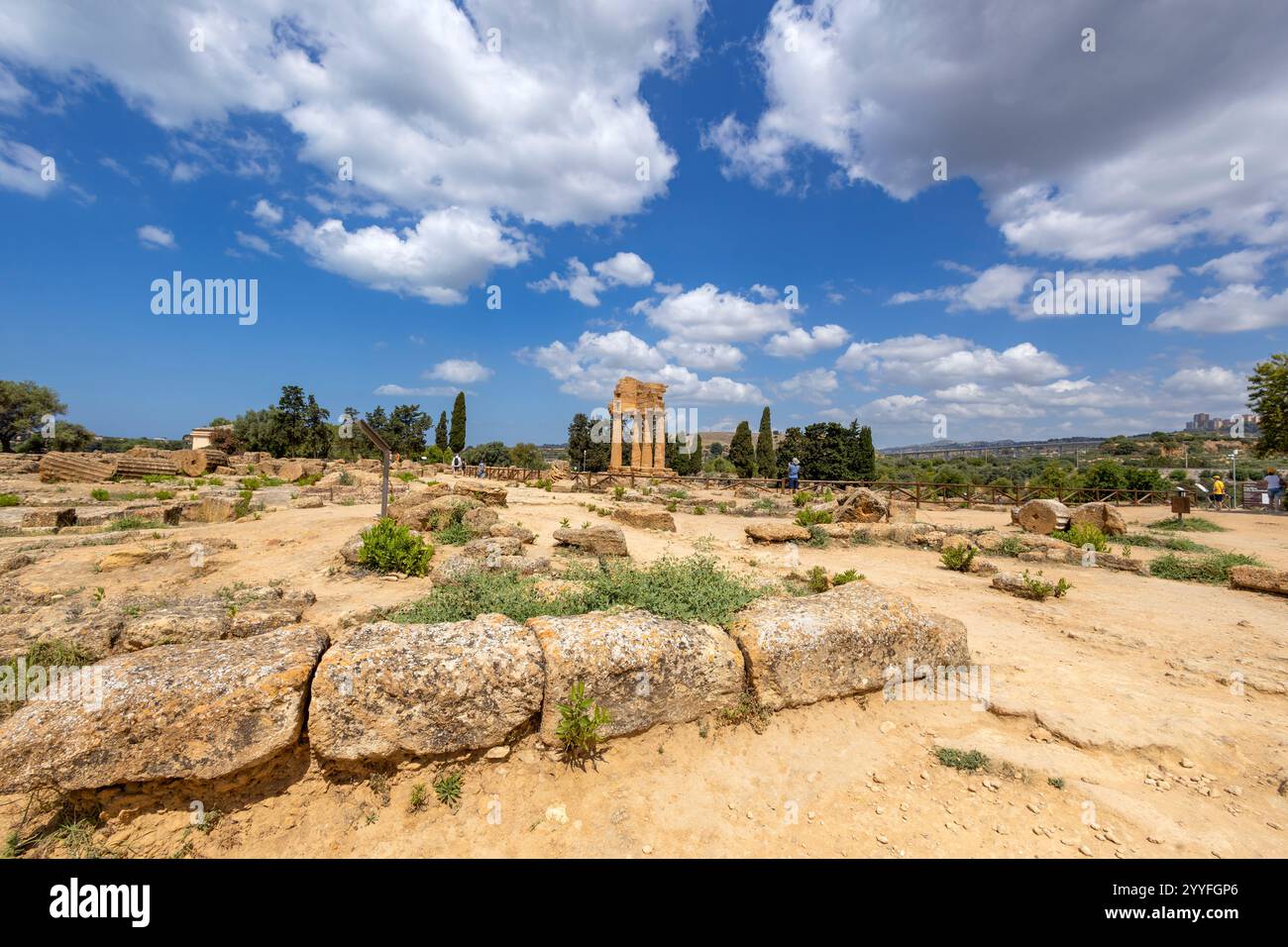 Temple of the Dioscuri, Castor and Pollux in the Valley of Temples ...