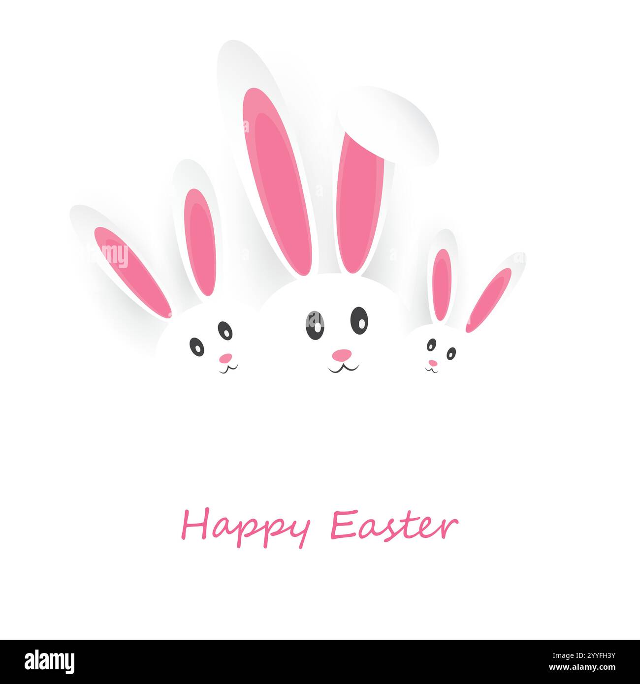 Little cute bunnies in Stock Vector Images - Alamy