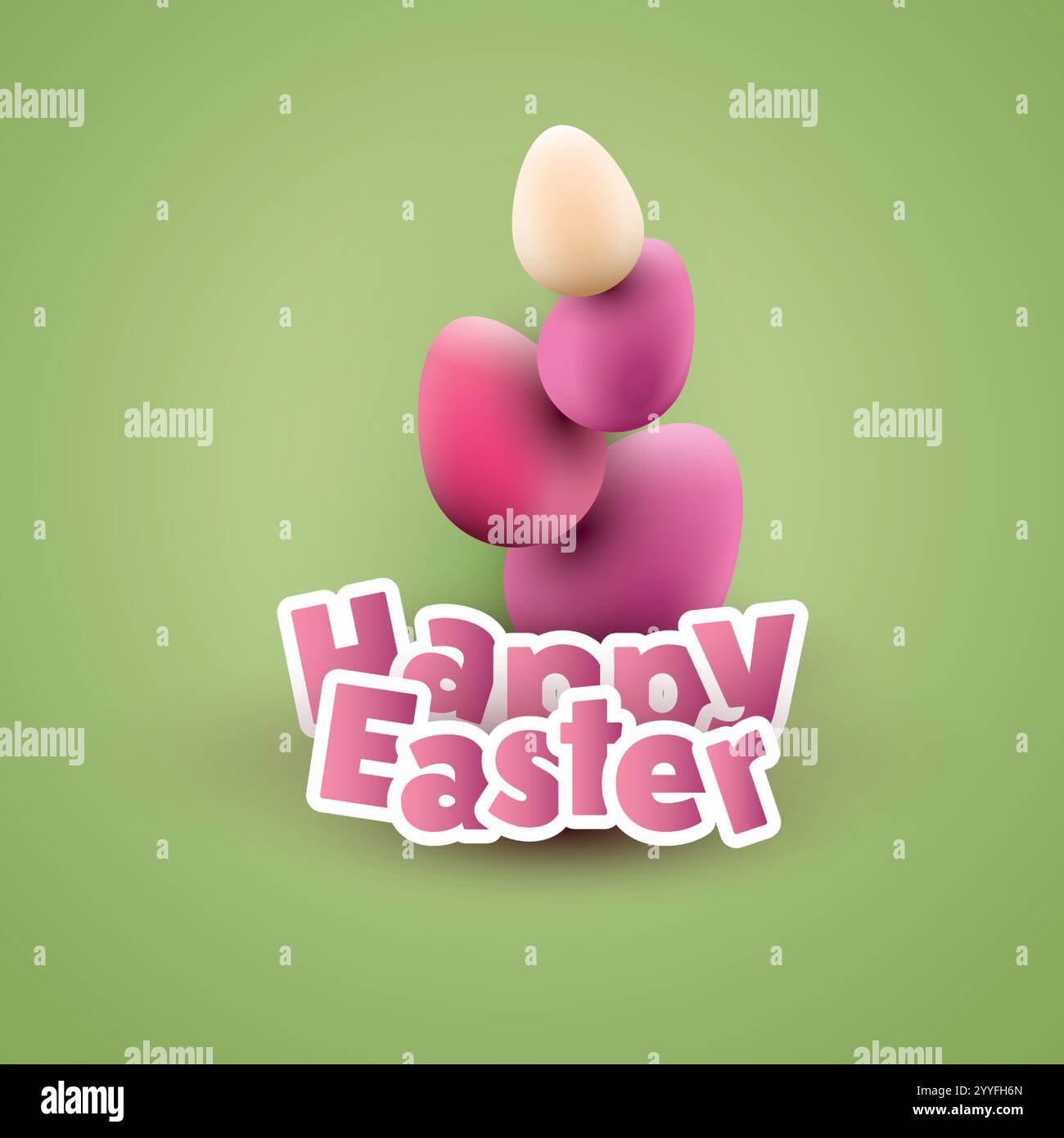 Many easter paper eggs Stock Vector Images - Alamy