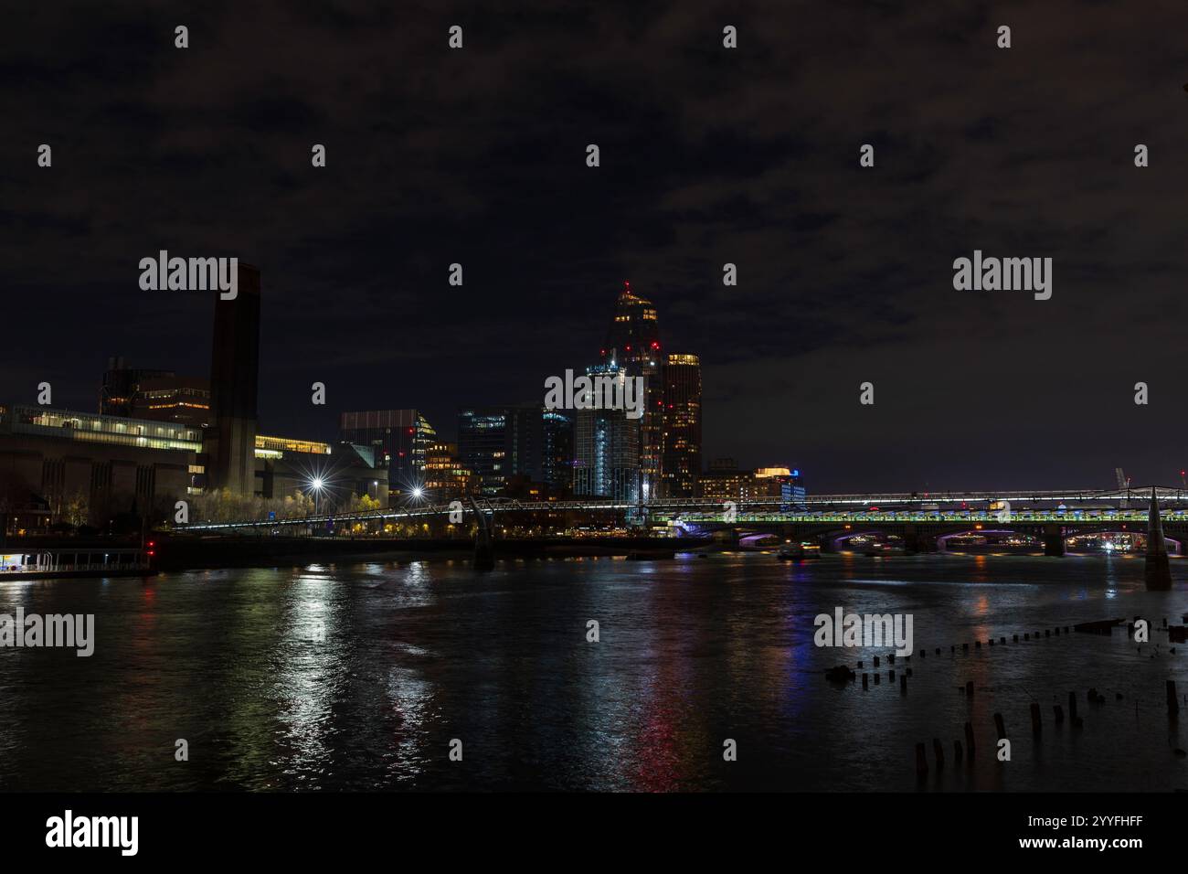London Millennium Footbridge, Tate Modern & One Blackfriars in London ...